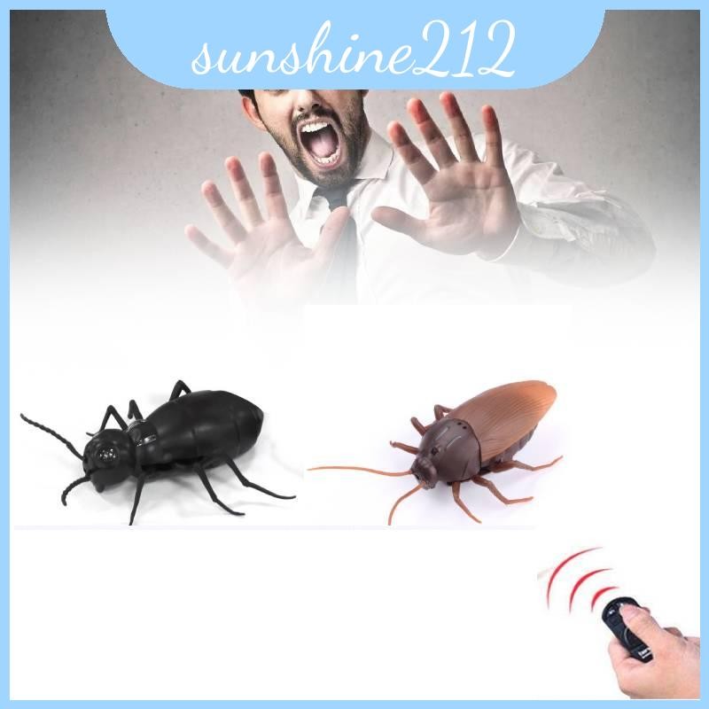 Remote Realistic Infrared Control Cockroach Toy Creative Plastic Prank ...