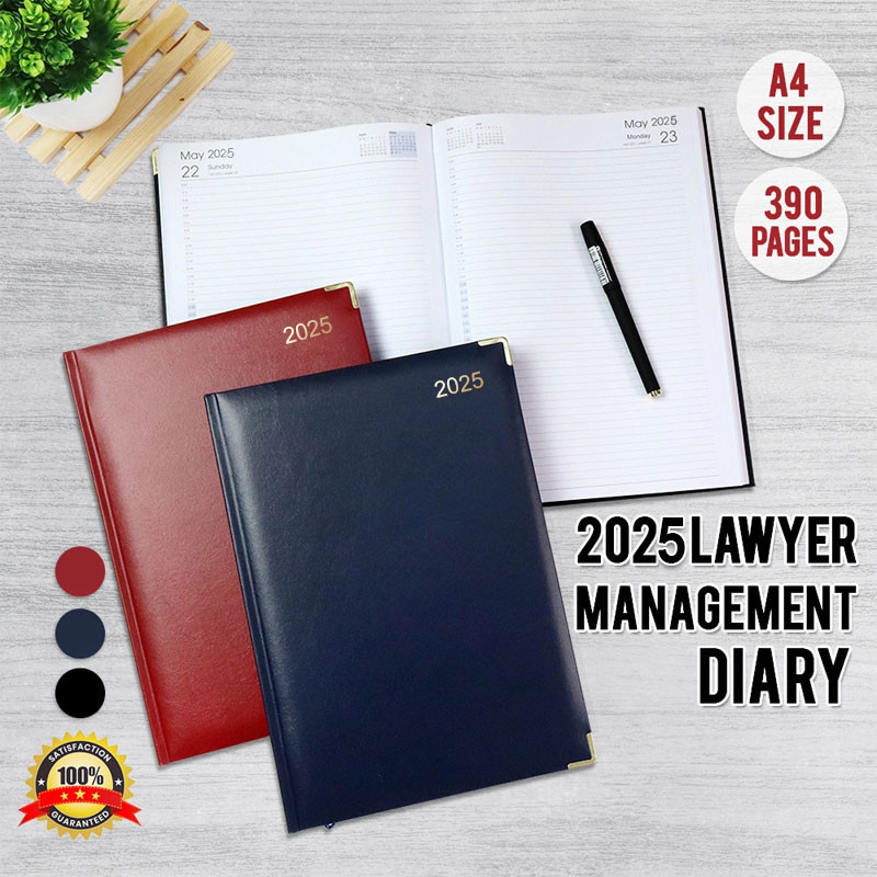 VC Art 2025 A4 Lawyer Management Daily Diary Planner Hardcover / Diari ...
