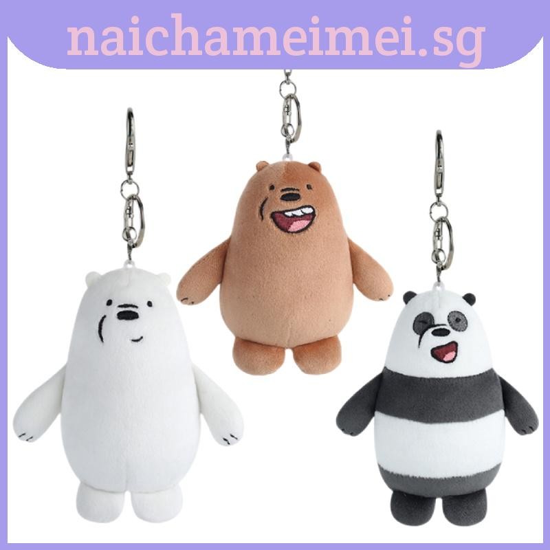 Choose Your Favorite We Bare Bears Keychain Plush Toy Grizzly, Ice Bear ...