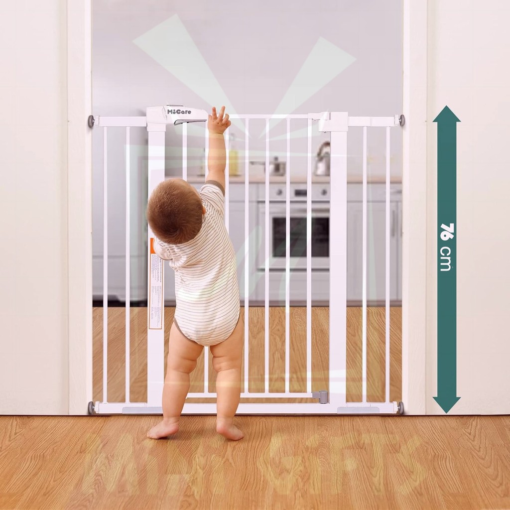 【Mini Gifts】MICARE Auto Close Baby Gate, Baby Gate for Stairs, Pressure ...