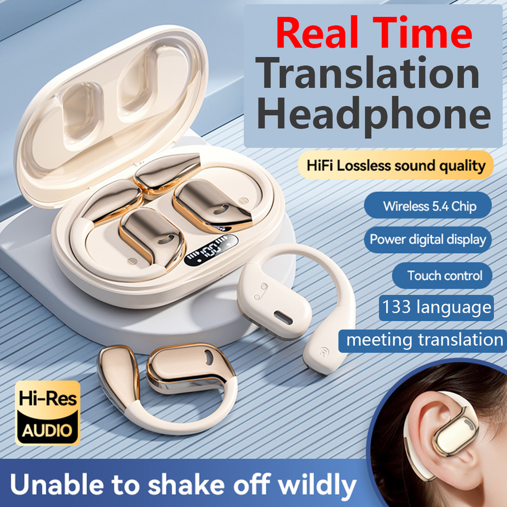 Real Time Languages Translator Earbuds AI Intelligent Voice Translate ...