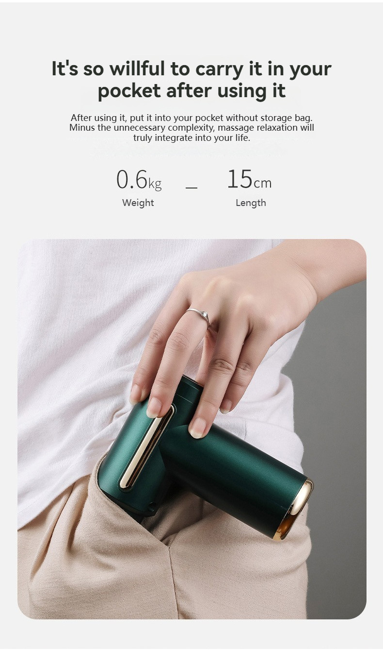 Mini Percussion Massage Gun Portable Electric Massager for Muscle ...