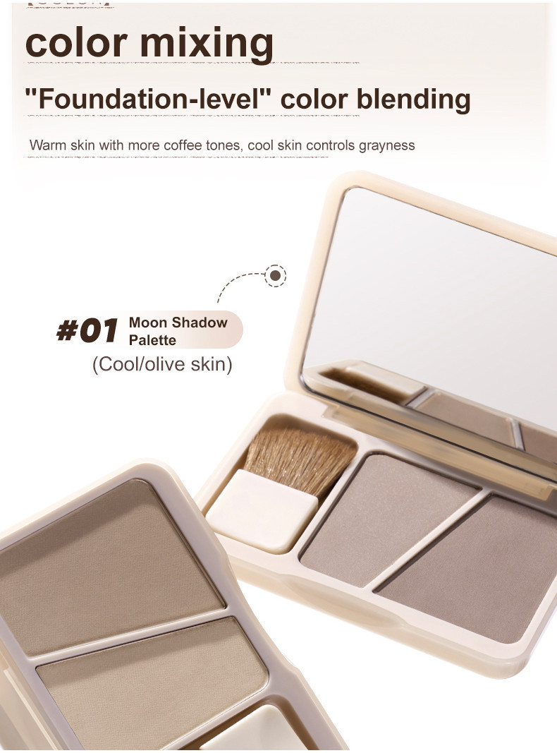 Judydoll 橘朵 Dual-Tone Contour Clay Natural Nose Shadow Foundation Warm ...