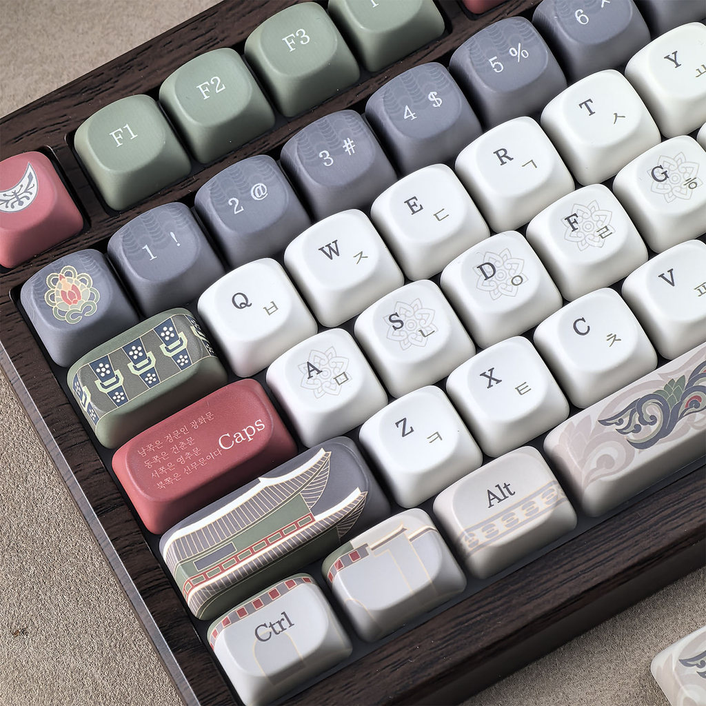 Gyeongbokgung Palace Keycap Cherry/MOA Profile 130 Keys PBT English ...