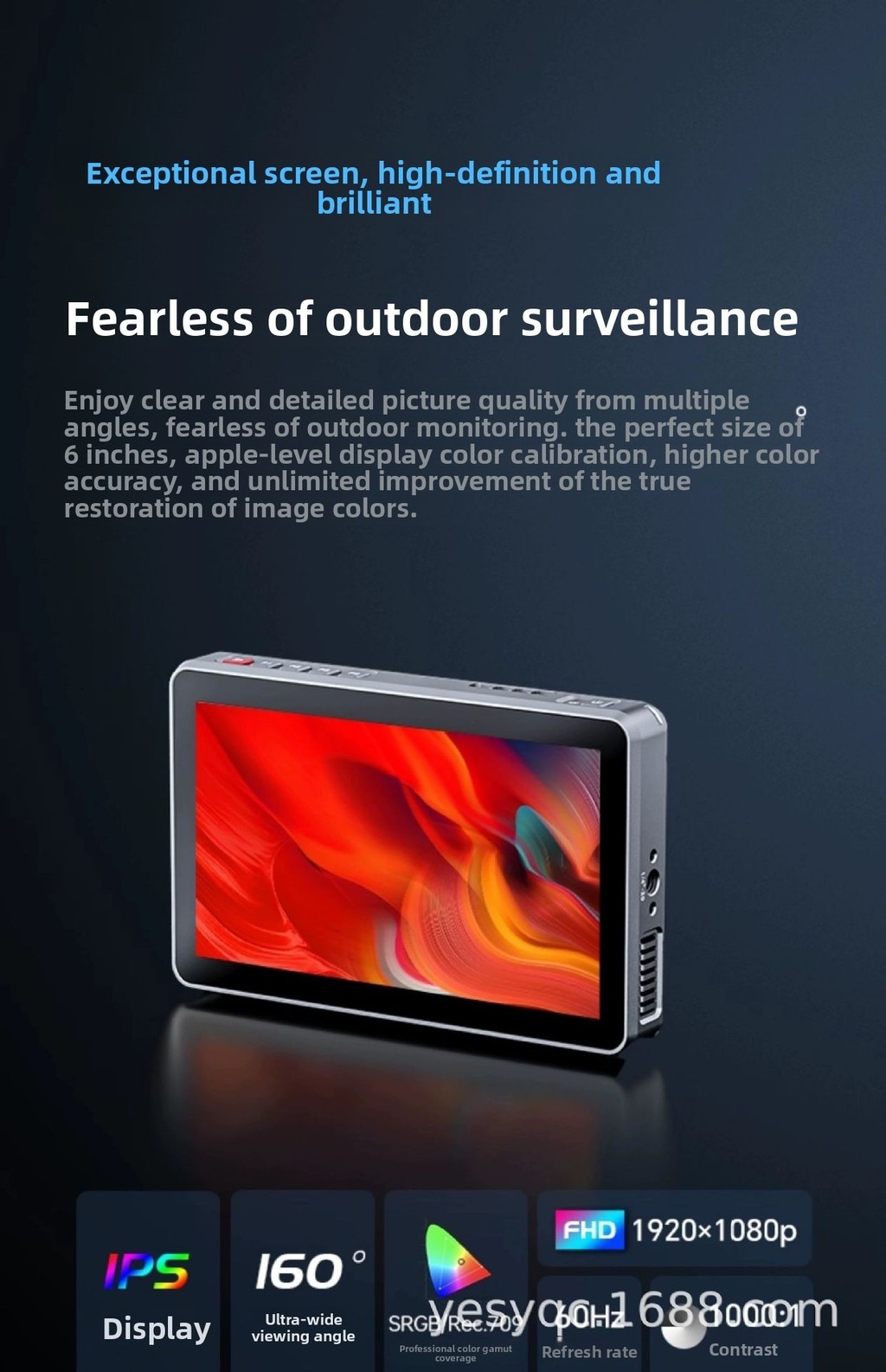 HD Monitor DC-X2/DC-X3 6 Inch 2000nit Profissional For Photography ...