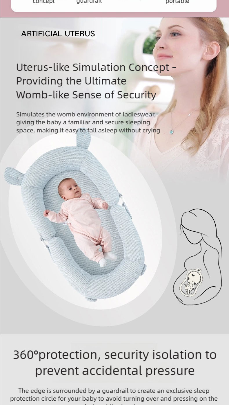 gb Baby Nest – Newborn Soothing & Startle-Reflex Prevention, Womb-Like ...
