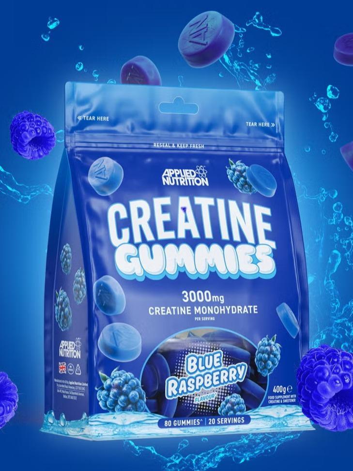 Applied Nutrition Creatine Gummies Vegan Gluten Free Build Muscle 20 ...