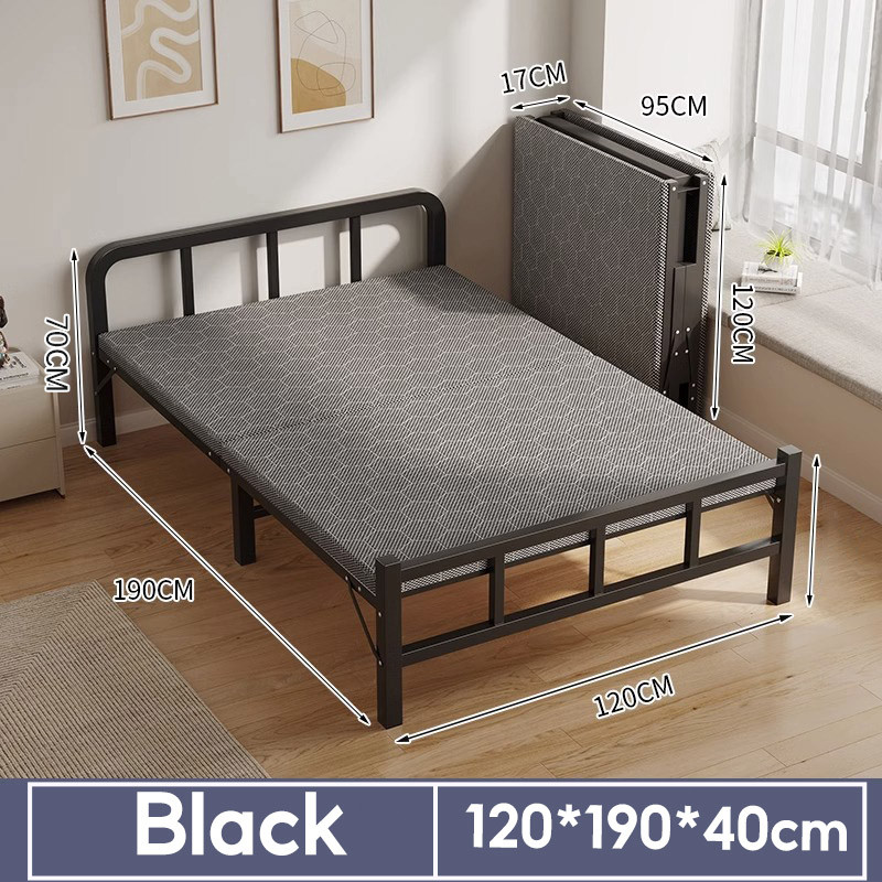 Simple Folding bed for lunch break Foldable Single Sofa Bed Portable ...