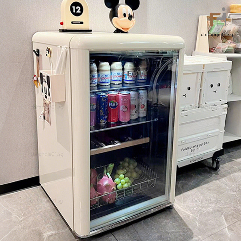Chifanqie01.sg HDB Home Retro Fridge E-Sports Atmosphere Mini Fridge ...