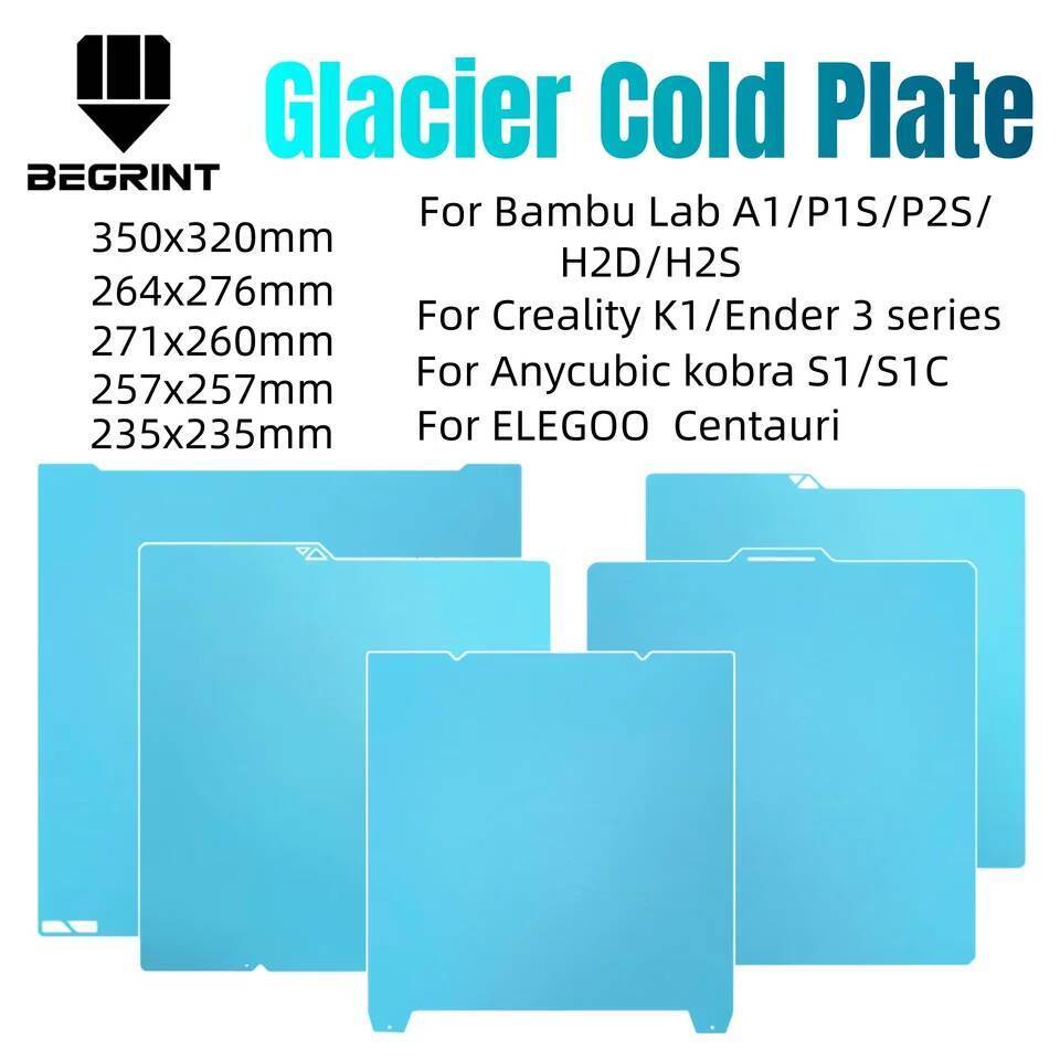 Cold Plate For Bambu lab X1C A1 P2S P1S Bambulab H2D H2S For Creality ...