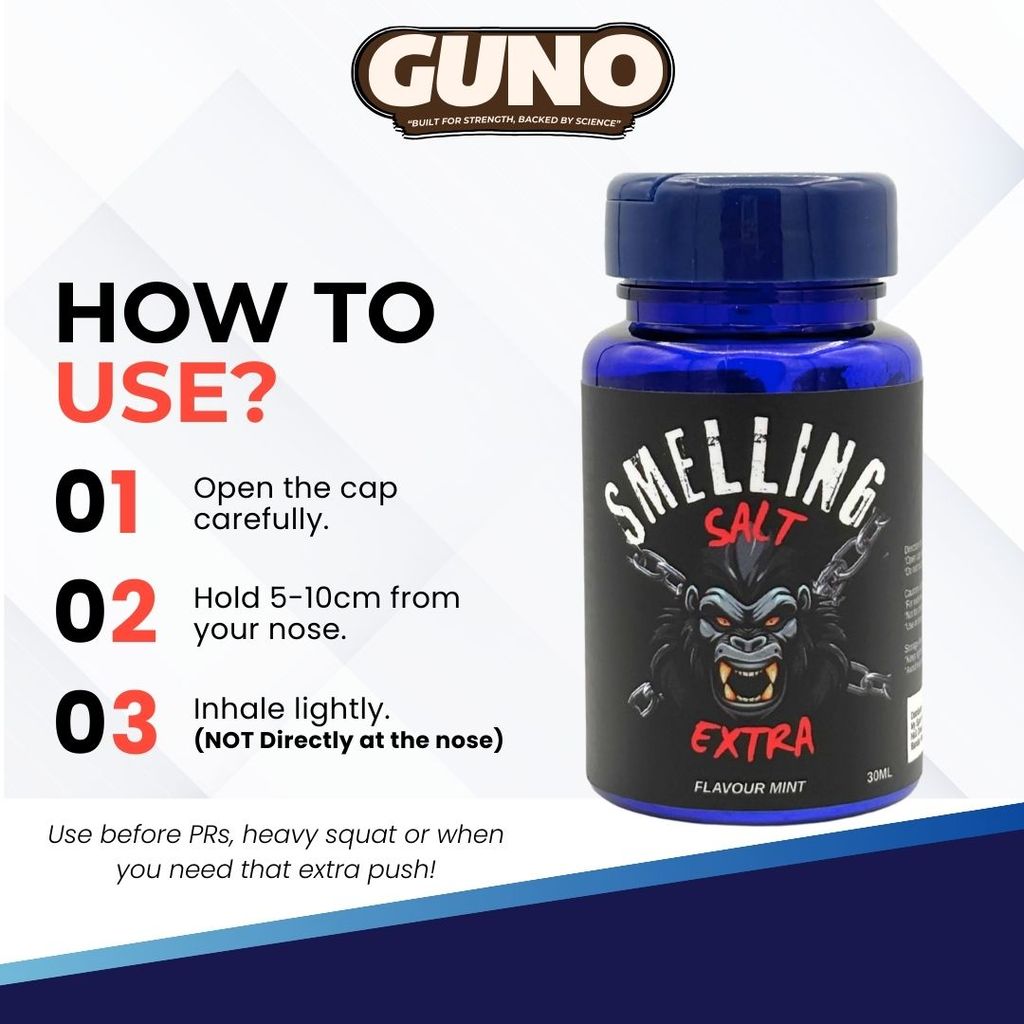 GUNO Smelling Salt Extra Version 30ML | Strong Focus Boost ...