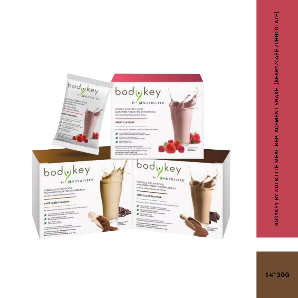 100% authentic BodyKey by Nutrilite Meal Replacement Shake （Berry/Cafe ...