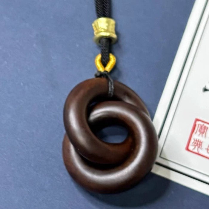 Natural Lightning Strike Jujube Wood Peach Wood Qiankun Jade Mini Yin ...
