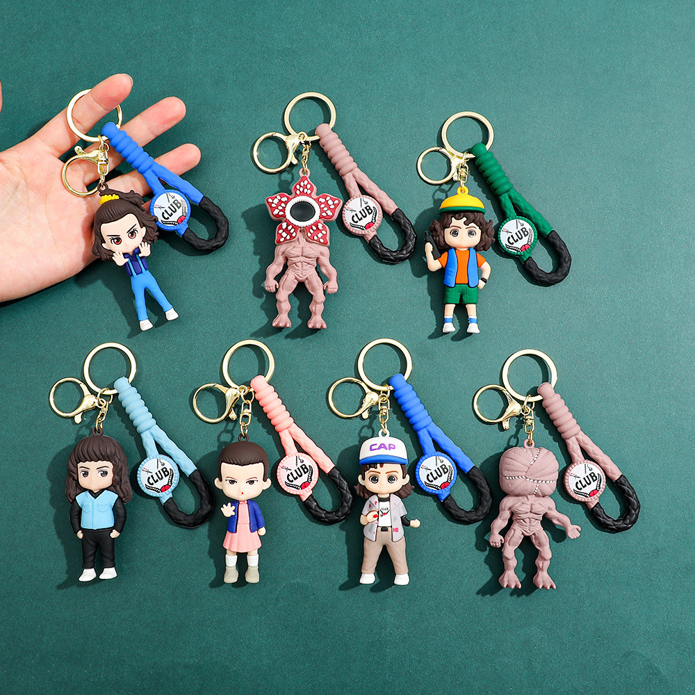 2025 New Stranger Things Keychain Demogorgon Eleven Dustin Eleven WIill ...