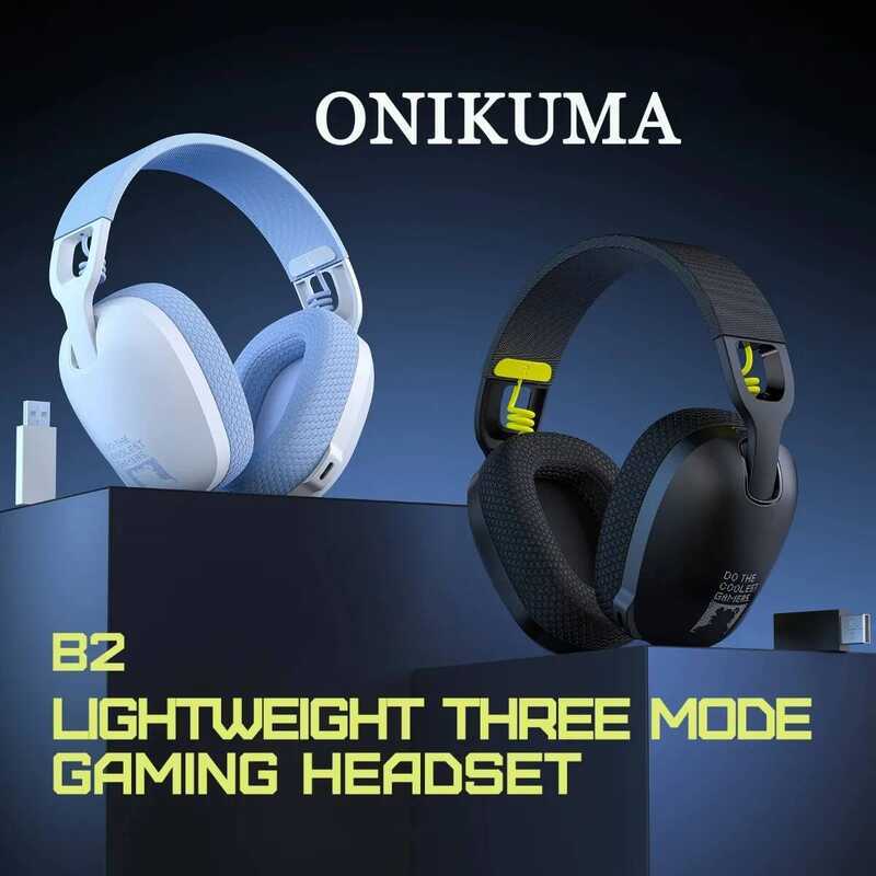 Onikuma B2 Bluetooth for PS5, PS4, PC Gaming Headset ANC No Reduction 2 ...