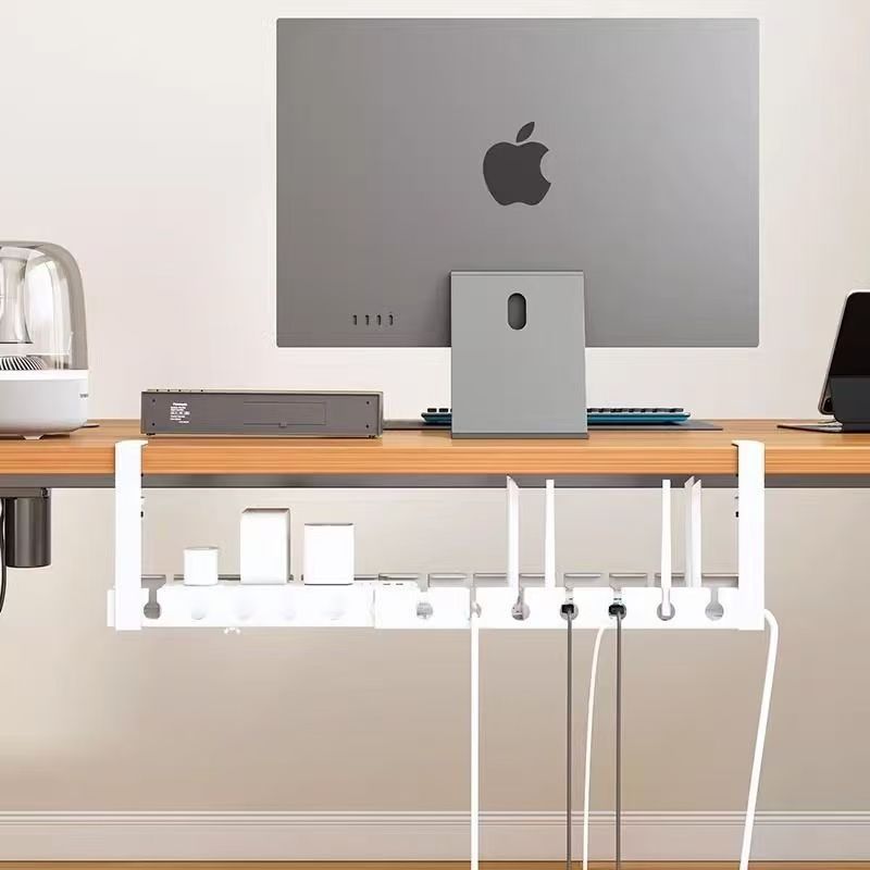 Under-desk Cable Management Power Cord Assembly Box Without Punching ...