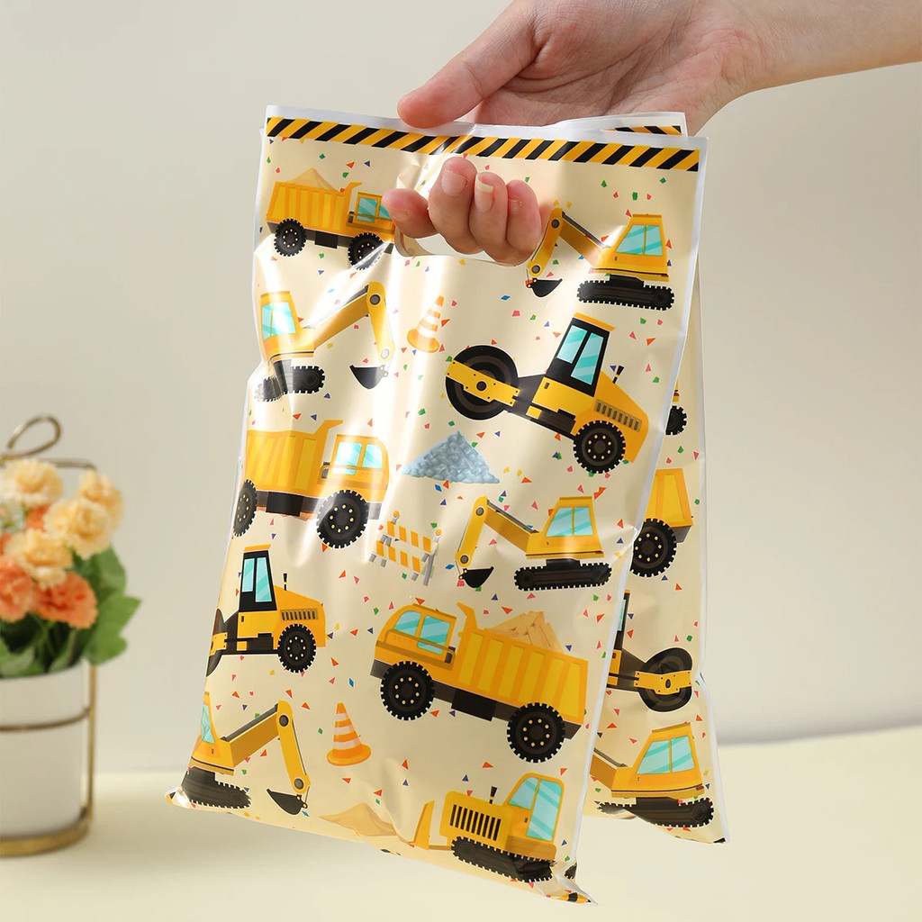 Construction Candy Bags Cookie Candy Bags Engineering Vehicle Theme ...