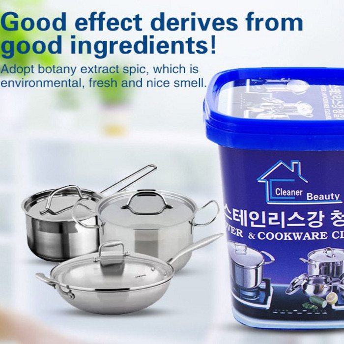 【Quick Burnt Residue Removal】Stainless Steel Cleaner/Scrub Cream ...