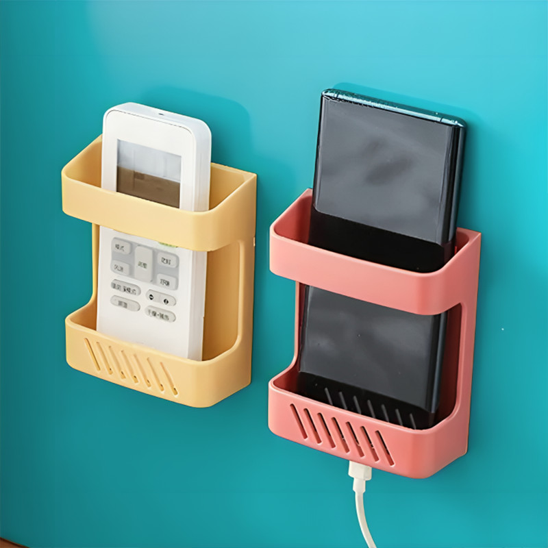 SIGNAL PERCH Wall Mounted Remote Control Phone Holder Storage Box ...