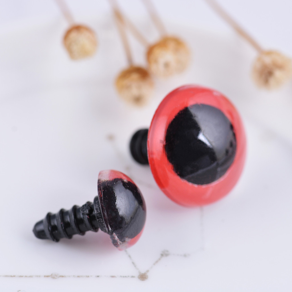 10pcs- Safety eyes 8 - 20mm | Screw Doll Eye with stopper | Mushroom ...
