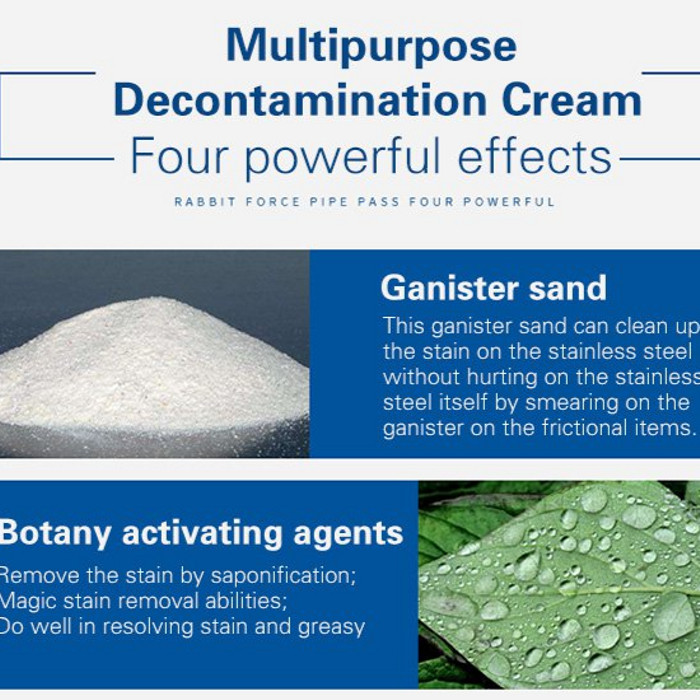 【Quick Burnt Residue Removal】Stainless Steel Cleaner/Scrub Cream ...