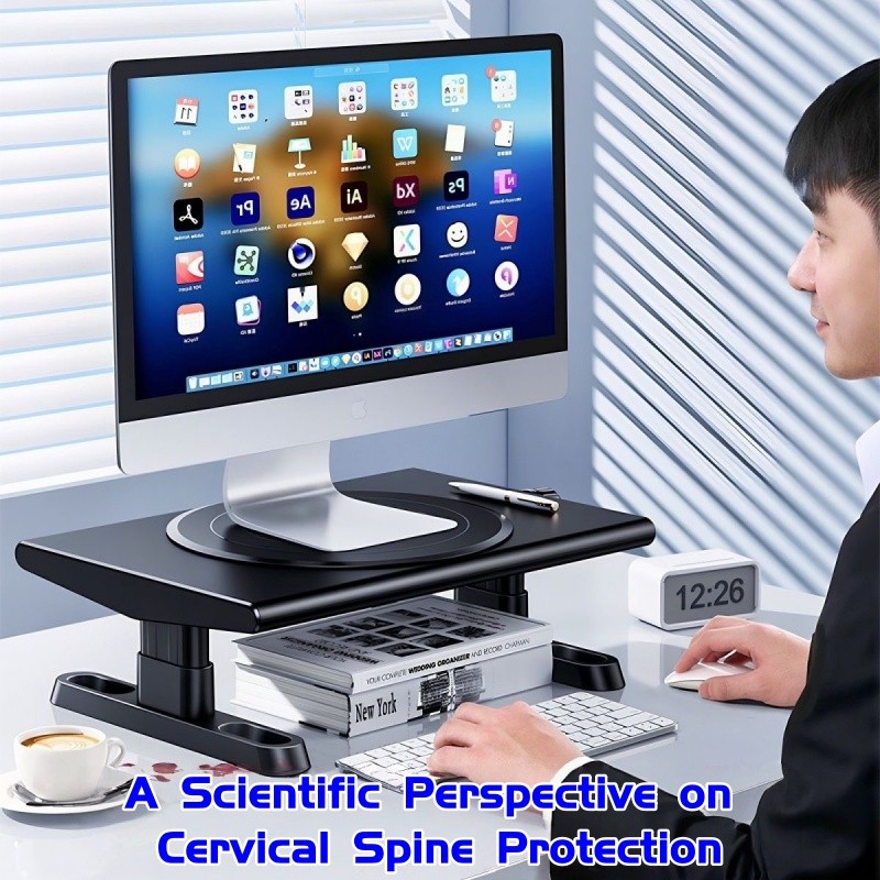 Adjustable Monitor Stand Desk PC Screen Ergonomic Holder With a ...