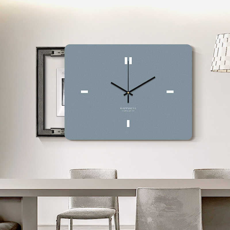 Modern Minimalist Meter Box Decorative Painting with Clock Minimalist ...