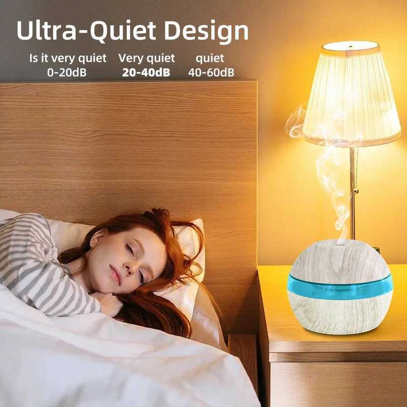 3-in-1 Aromatherapy Humidifier with 300ml Capacity, Soft Night Light ...