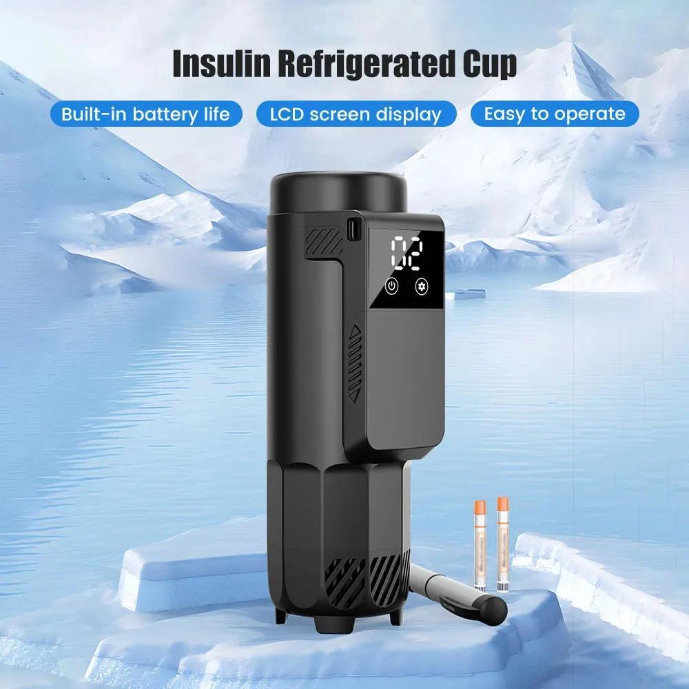 Insulin Cooler Cup Portable Medicine Cooler Rechargeable Mini Fridge 0 ...