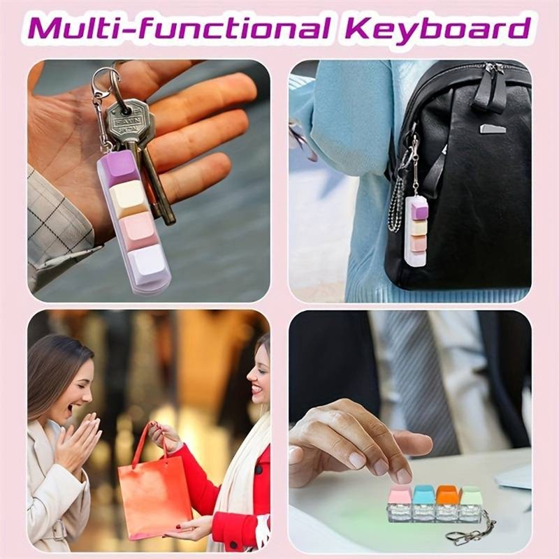 Keyboard Clicker Toy with LED Light Stress Relief Toys Mechanical ...