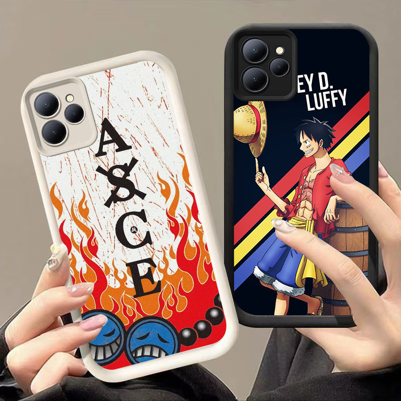 GK-64 One Piece Luffy Black and White Silicone Casing for Infinix Tecno ...
