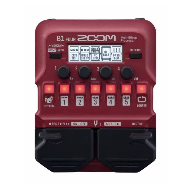 ORIGINAL Zoom B1 Four bass guitar multi effect processors, guitar ...