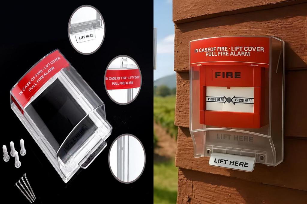bangla| Transparent Fires Alarm Protector Fires Alarm Cover Call Point ...
