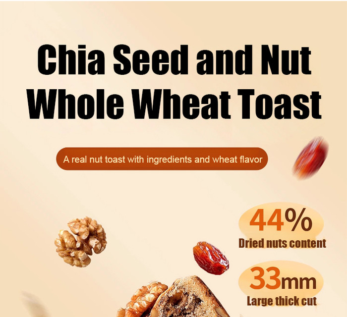 Whole Grain Nut Toast Whole Grain Toast Nuts Whole Grain Rich Taste ...