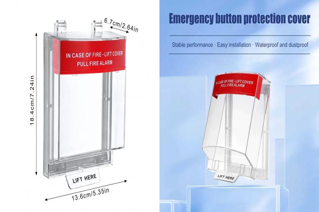 bangla| Transparent Fires Alarm Protector Fires Alarm Cover Call Point ...
