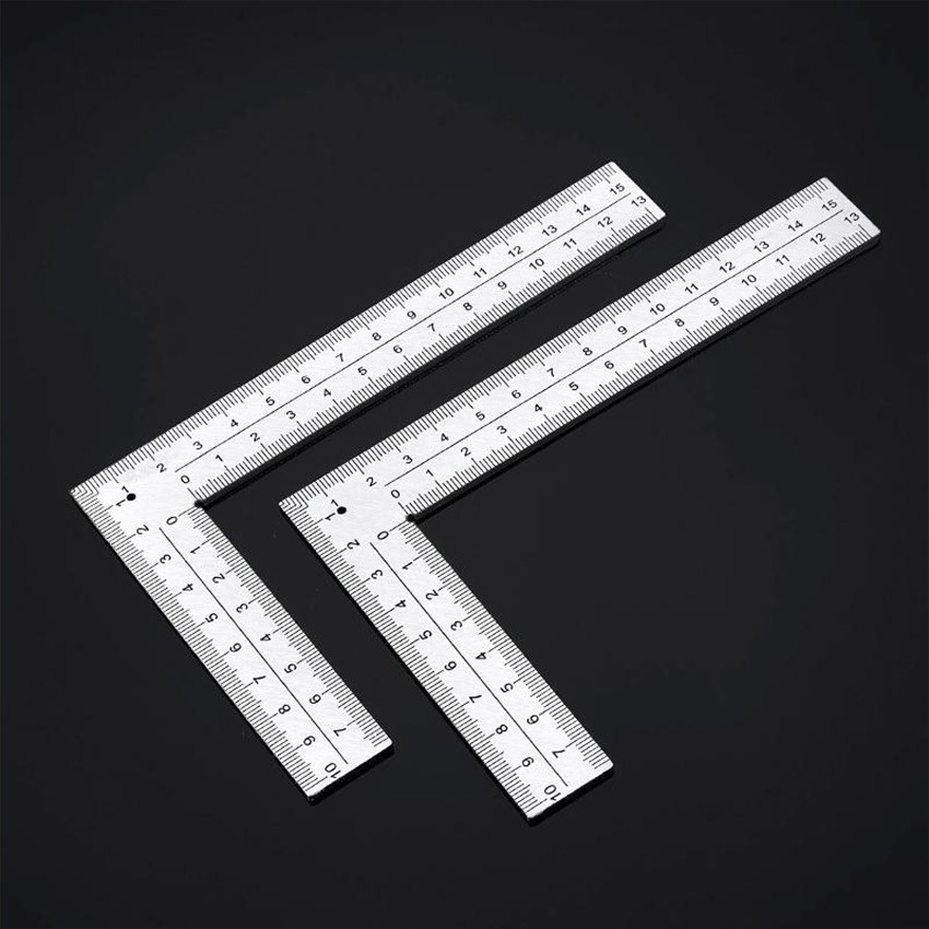 Mini Right Angle Ruler Measuring Layout Tool Stainless Steel 90 Turning ...