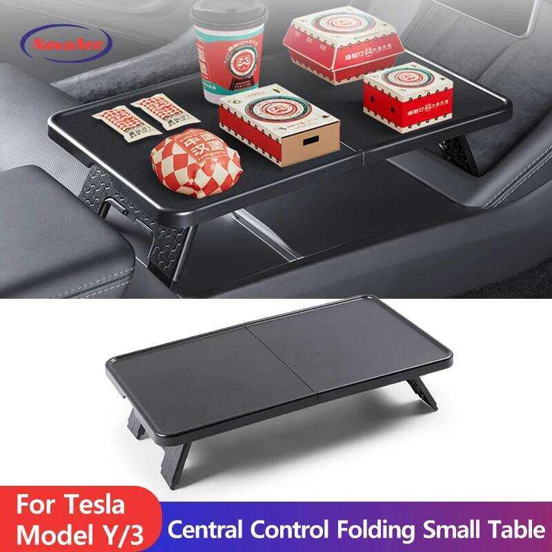 Foldable Eating Food Table Tray For Tesla Y Model 3 2020 to 2024 Center ...