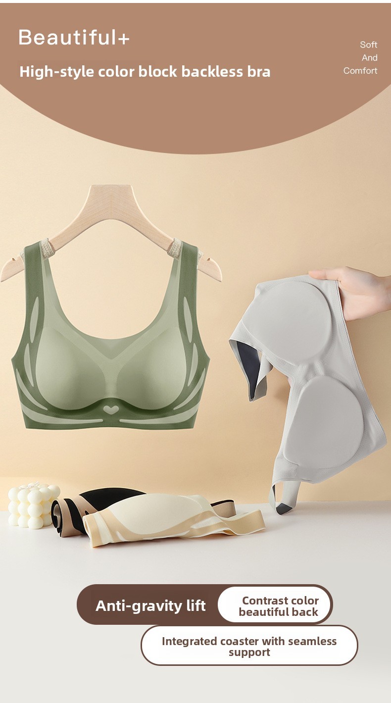 Lifting and Gathering Wireless Bra Without Steel Rings, Anti-Sagging ...