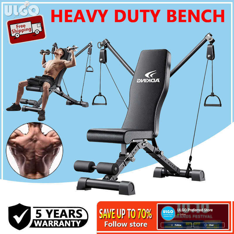 Foldable Workout Sit Up Squat Rack Home Gym Chair C Dumbbell Best ...