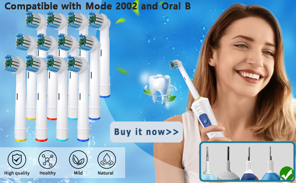 Deep Clean Electric Toothbrush Rotary Cleaning Teeth Brush Waterproof ...