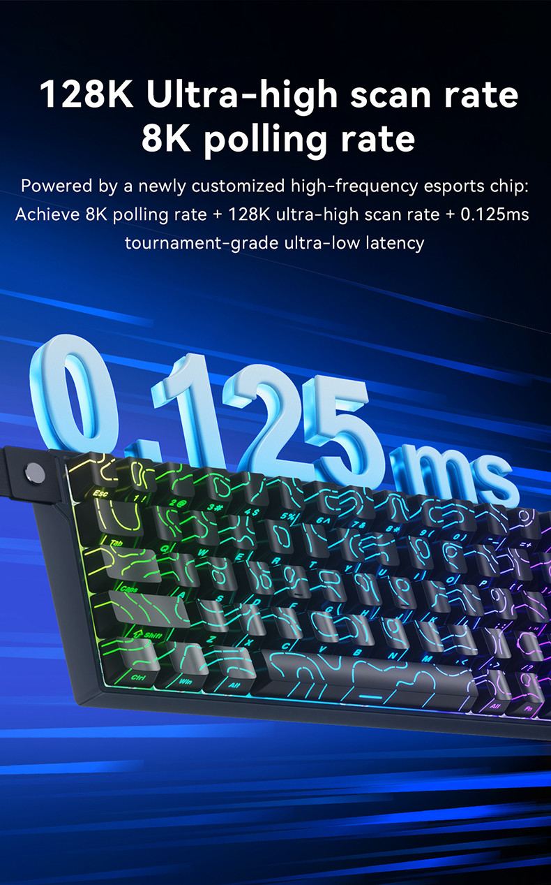 Ajazz Ak680 V2 Magnetic Switch Mechanical Keyboard Wired Esports 128K ...