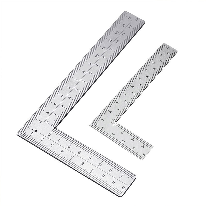Mini Right Angle Ruler Measuring Layout Tool Stainless Steel 90 Turning ...