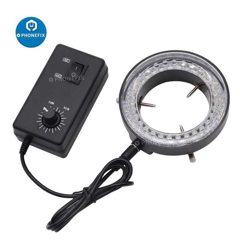56 Inner Diameter 61MM Body Microscope Adjustable LED Light Ring Light ...