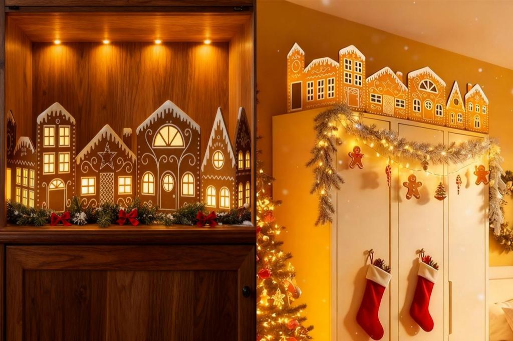 XPS Diy Holiday Village Christmas Cardboard Craft Kit Diy Foldable ...