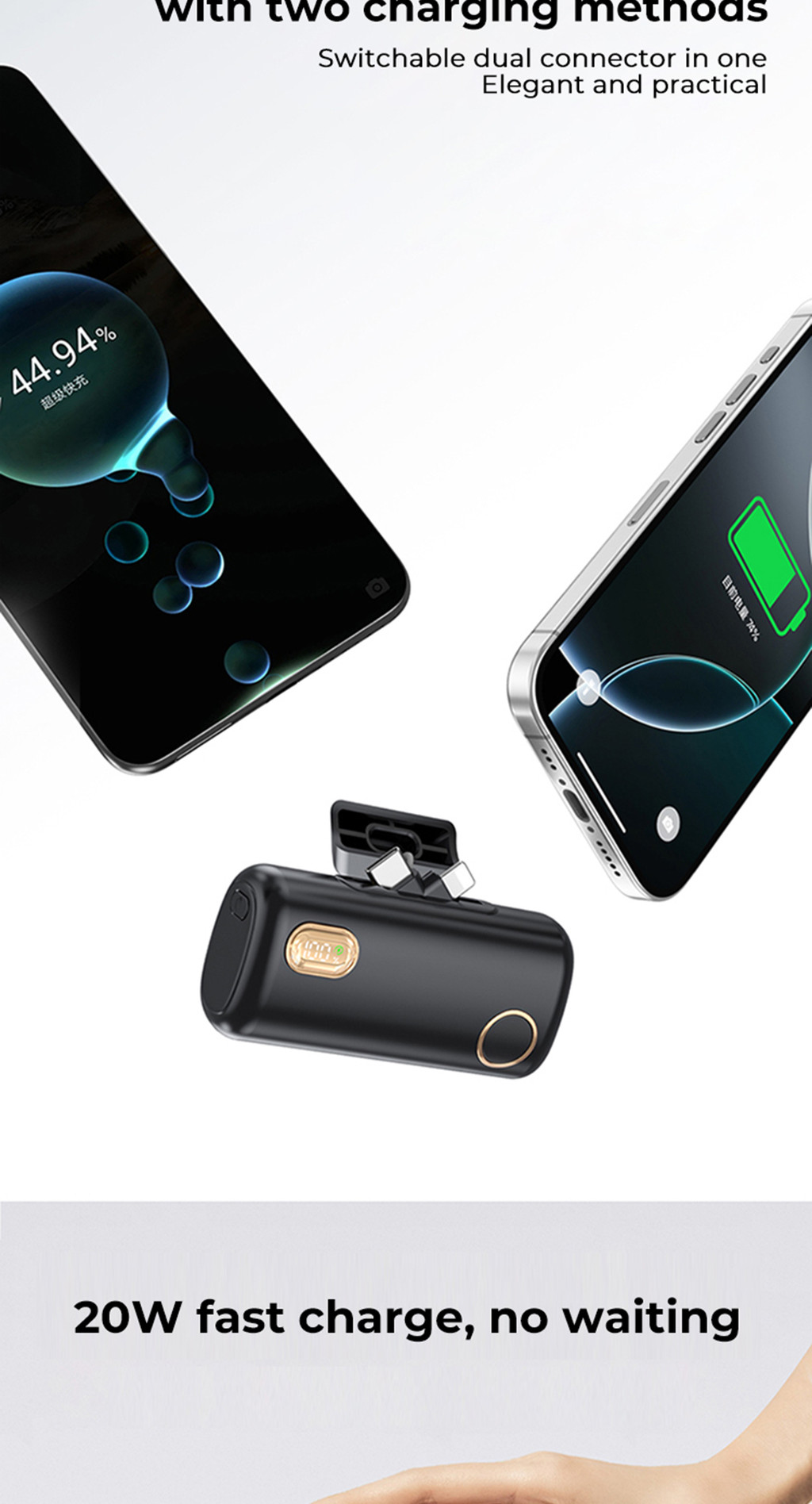 [CCC Certified] Anvers Mini Power Bank 5000mAh with Stand 22.5W PD Fast ...