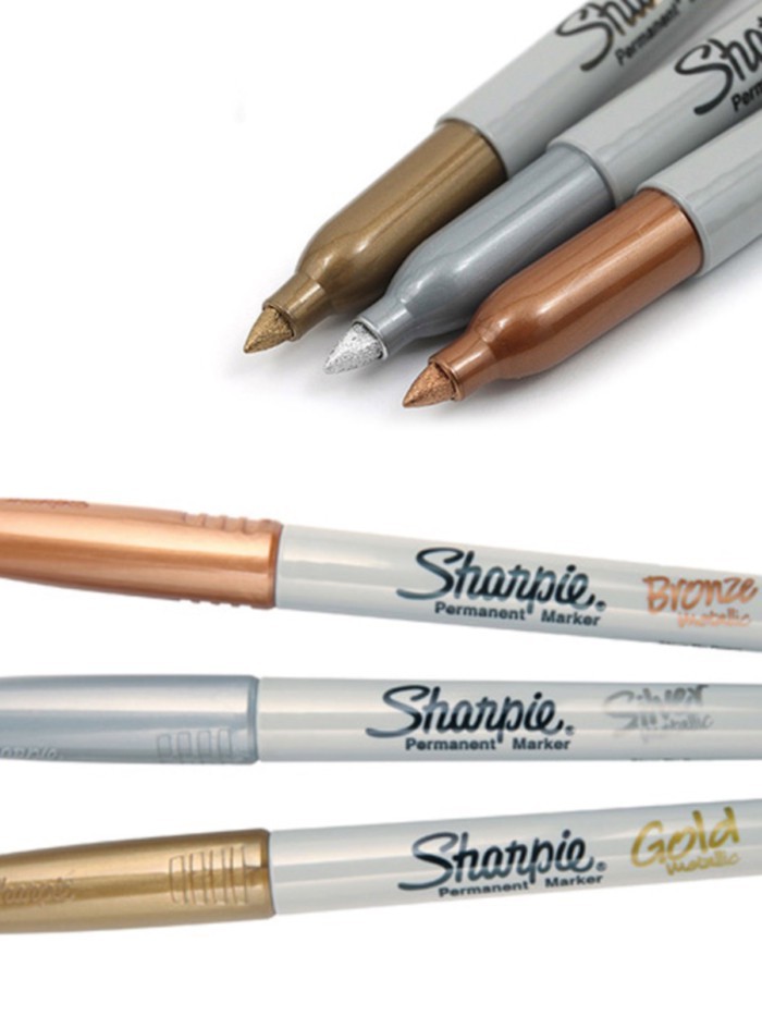 /-American sharpie sharpie Metallic Marker 39100 Sharp Silver Gold ...
