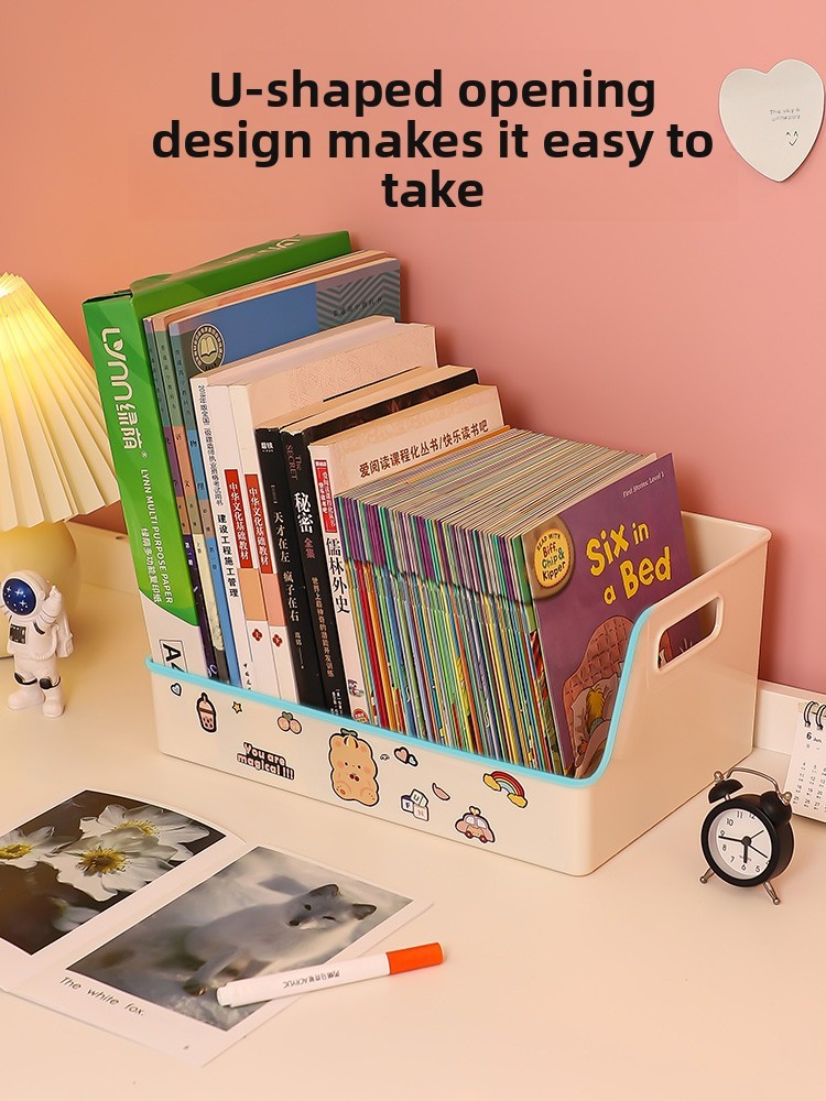 JUJIAJIA High transparency desktop acrylic book storage box children's ...