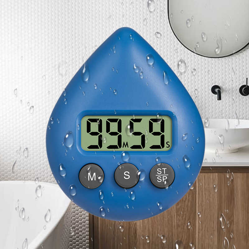 New Product Water Drop Waterproof Timer Shower-Proof Water Splash Timer ...