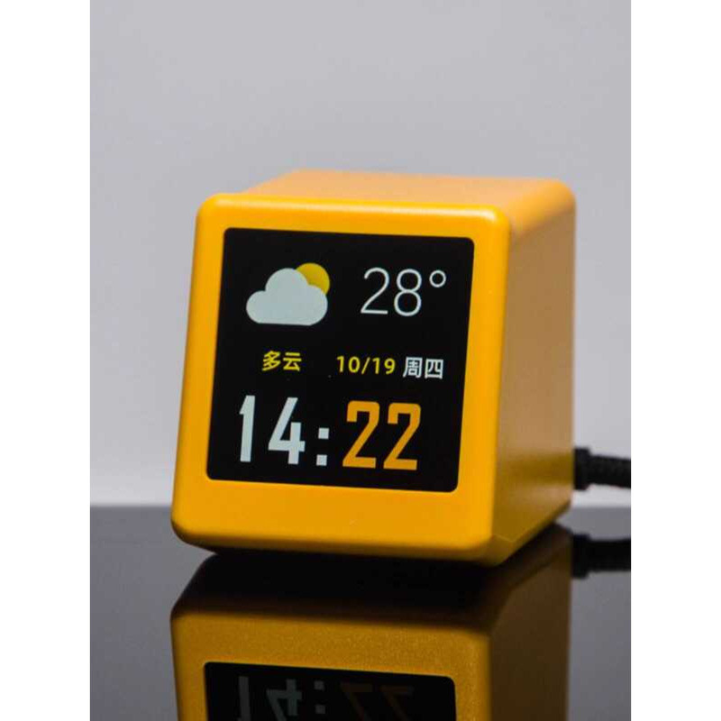 WIFI Smart Simple Desktop Computer Study Weather Clock Alarm Clock ...