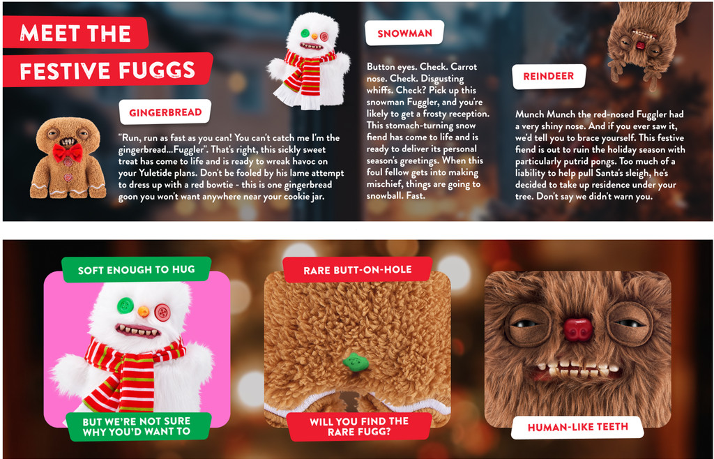 Fuggler Ugly Monster Festive Fugg Series 1 Plush 9Inch Collectible Toy ...